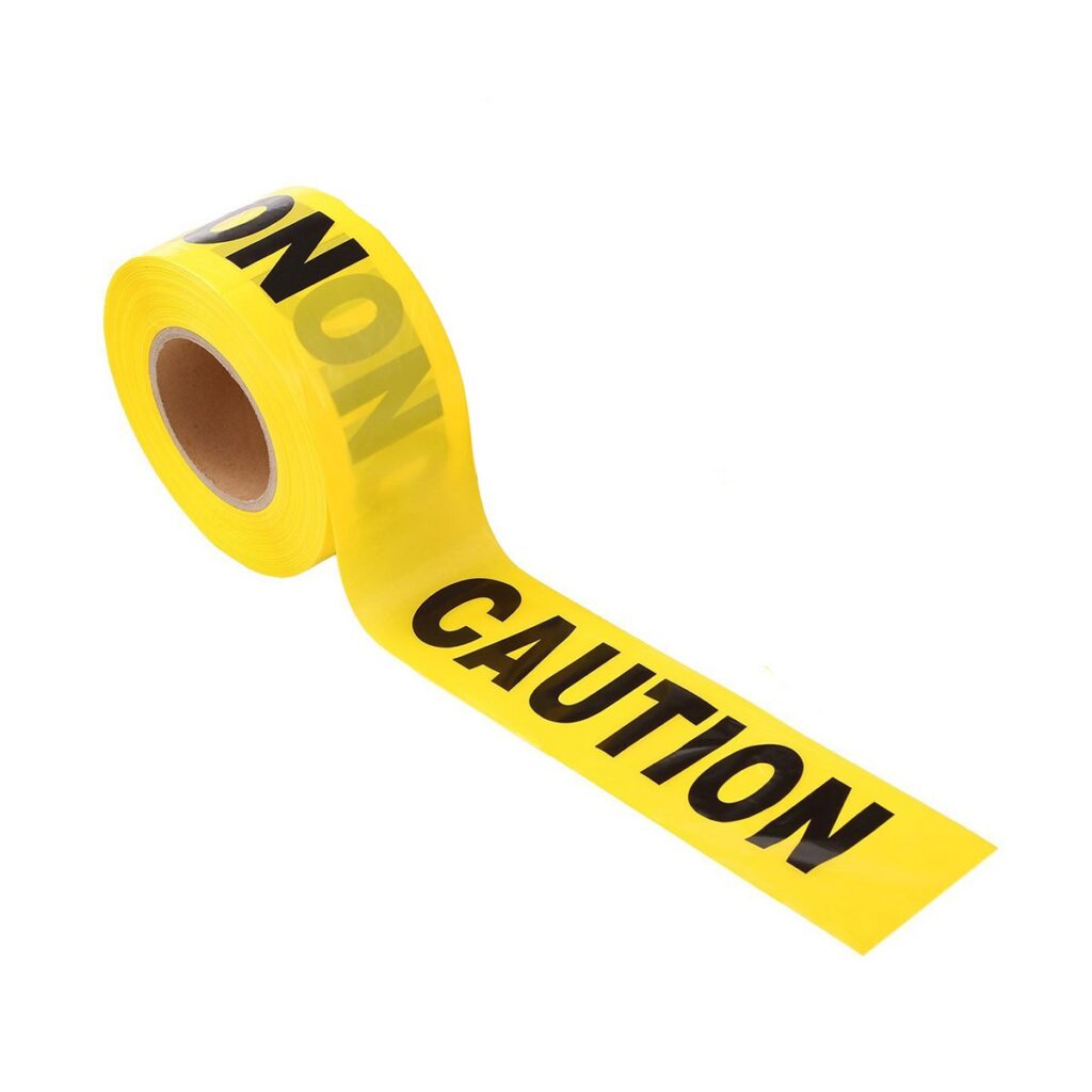CAUTION TAPE PVC 25 METER 3″ ‣ safetycare.lk